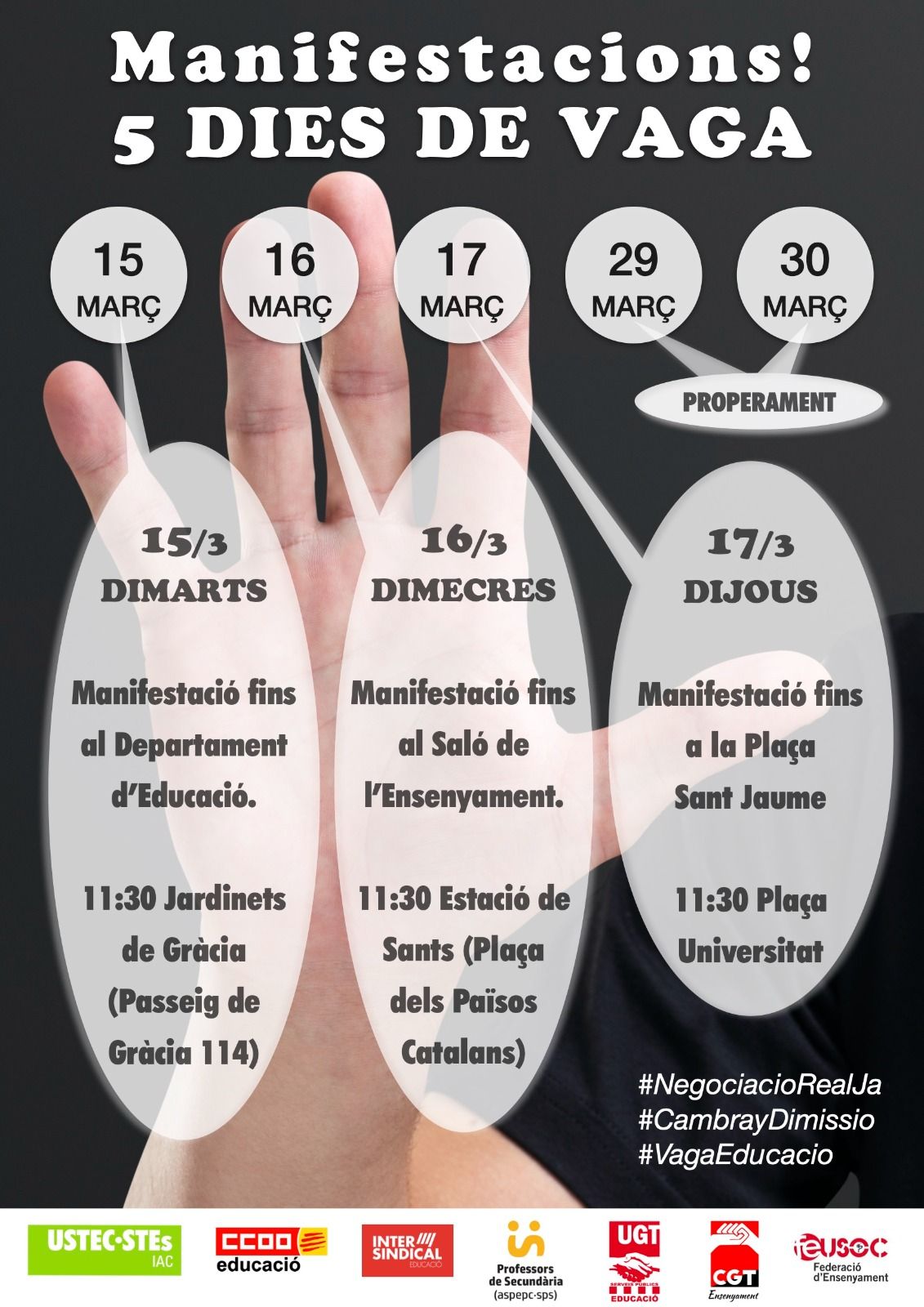 Movilizaciones En La Enseñanza En Catalunya Juanjo Bravo Sin Permiso